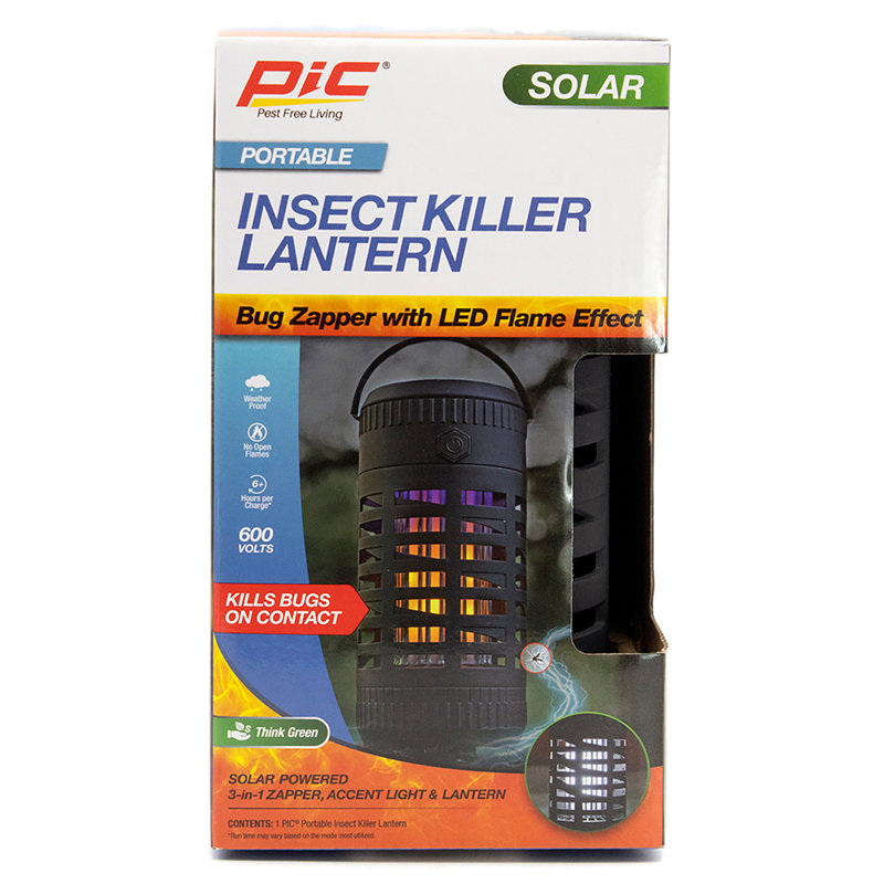 Pic Flickering Flame Solar Portable Insect Killer Lantern | Wayfair